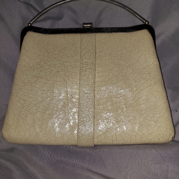 Vintage | Bags | Vintage Cream Color Hand Pocket Purse | Poshmark